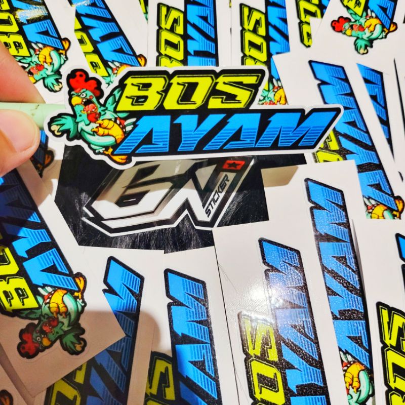 Jual stiker viral sticker kata2 Bos ayam | Shopee Indonesia