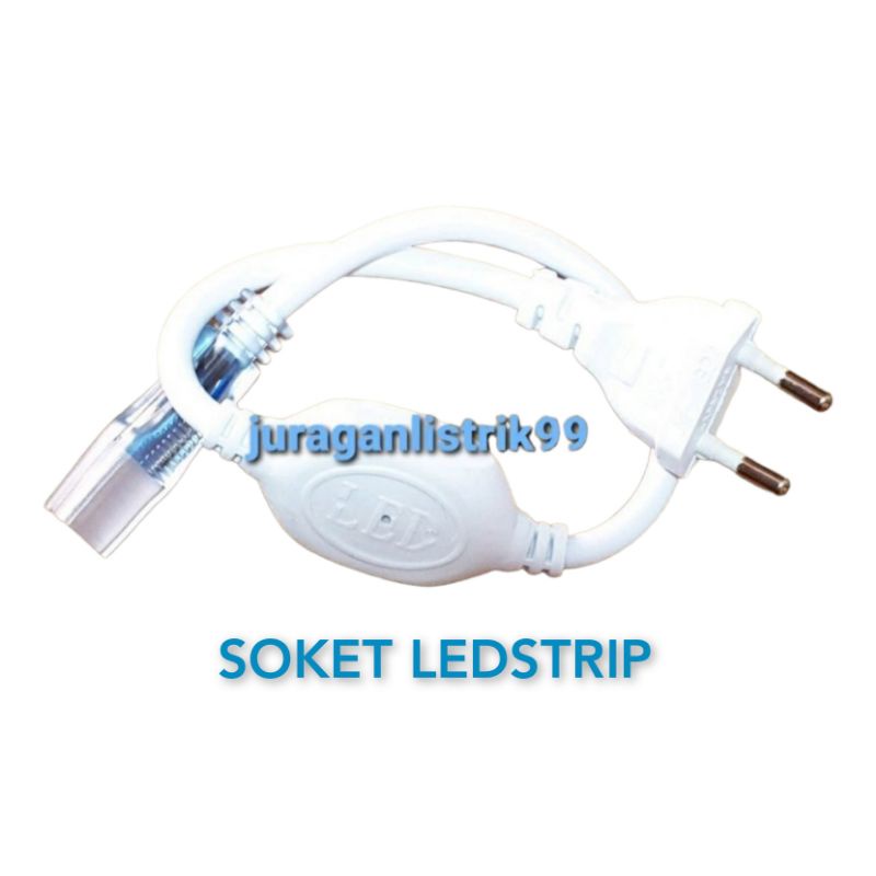 Jual Adaptor Soket Led Strip 5050 220V / Adaptor Lampu LED Selang ...