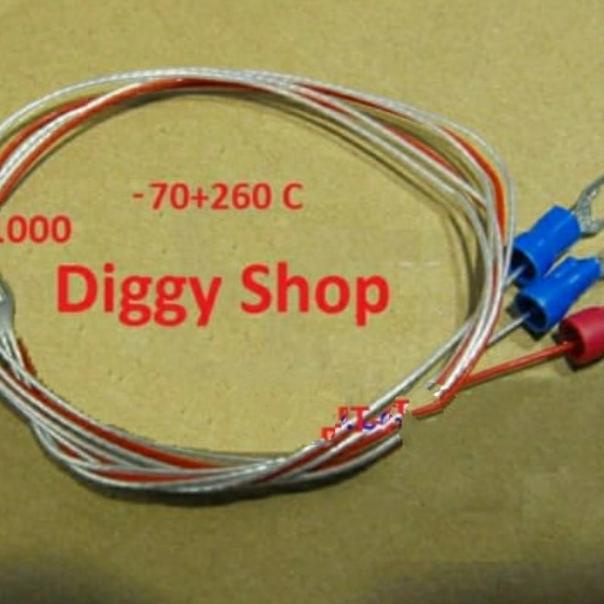 Jual RTD PT1000 Thermal resistance Temperature sensor -70+260 C dgn 3 ...