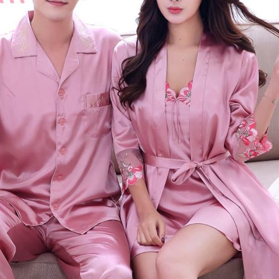 Jual baju tidur couple FLORAL CANTIK pasangan kimono daster piyama ...