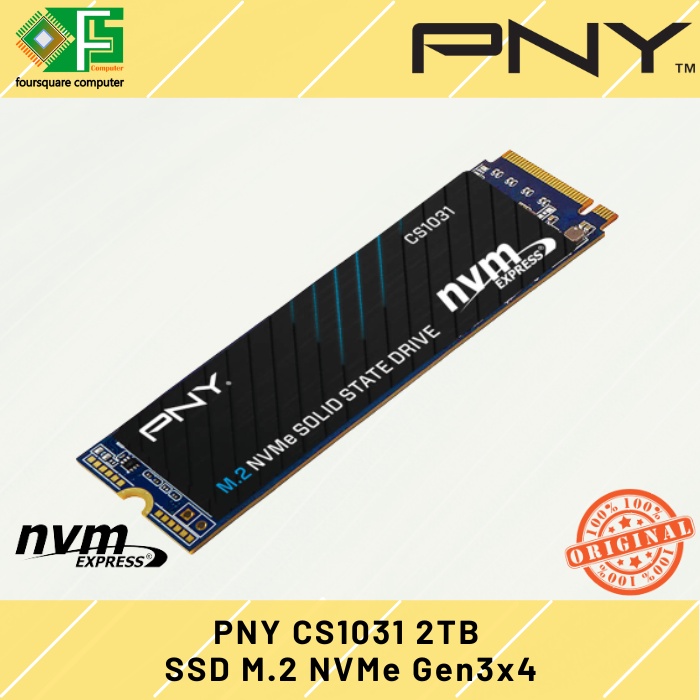 Jual PNY CS1031 SSD M.2 NVMe 2TB PCIe Gen3 x4 Resmi | M2 2280 NVMe 2 TB | Shopee Indonesia
