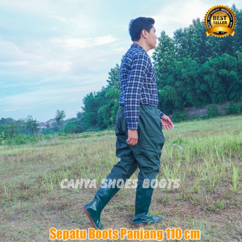 Jual sepatu boot boots panjang karet sawah petani peternak ladang kebun ...