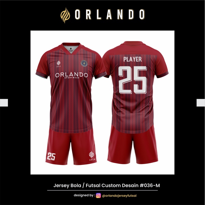 Jual [[ BISA SATUAN ]] CONTOH DESAIN #36A ORLANDO JERSEY FUTSAL ...