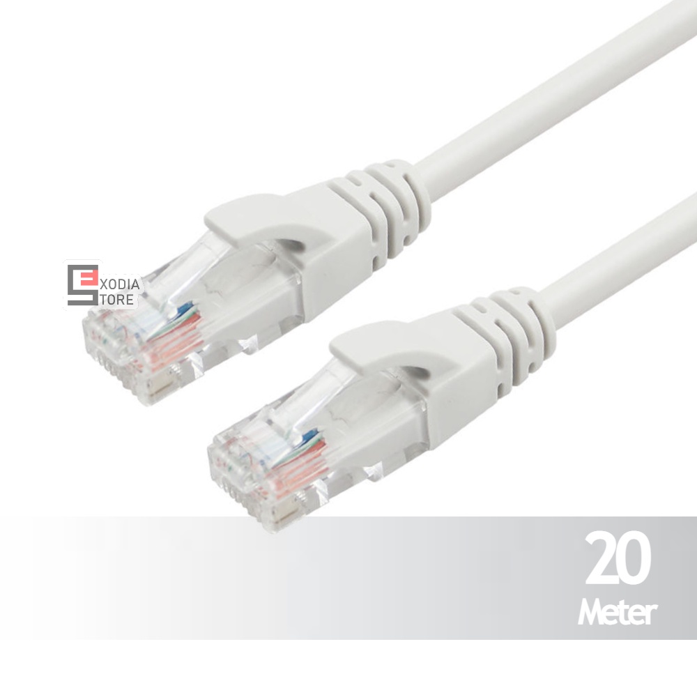 Jual Kabel LAN 1.5m 3m 5m 10m 15m 20m 25m 30m RJ45 Ethernet Network Cable CAT6 / CAT6E UTP | LAN ...