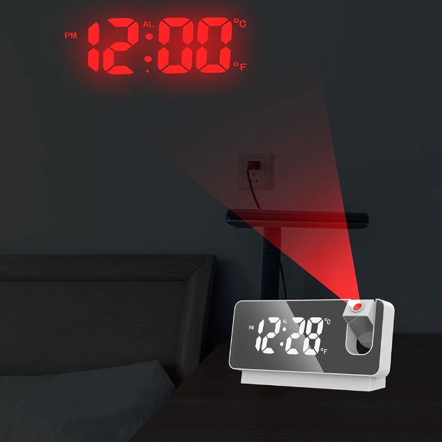 Jual Jam Digital Alarm Proyektor Temperature Multifungsi | Shopee Indonesia