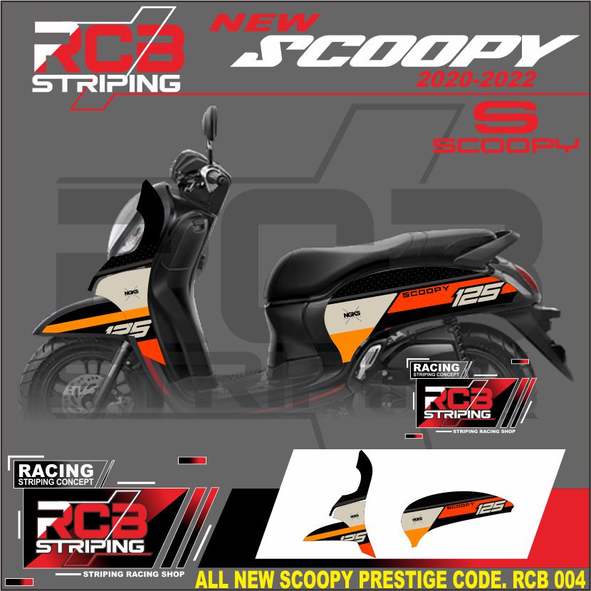 Jual Striping Scoopy 2020 2021 2022 Stiker Motor Honda New Semi Full ...
