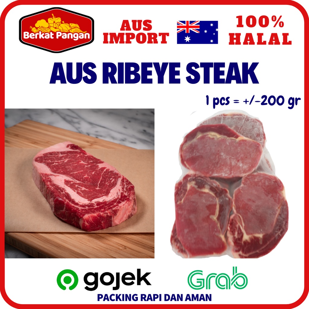 Jual Daging Sapi AUS Rib eye Steak (Ribeye) Impor Grade A | Shopee ...