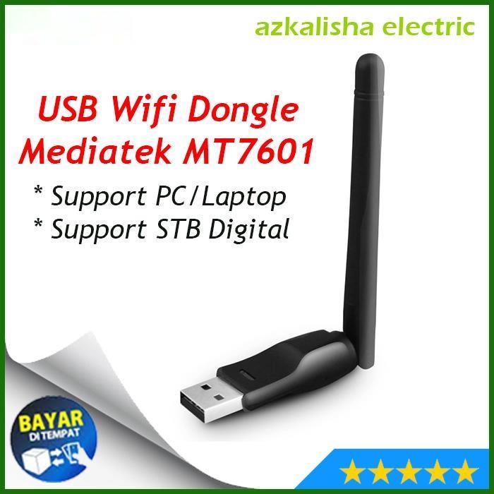 Jual Mediatek MT7601 USB Dongle Wifi Receiver Adapter 150Mbps - Untuk PC Laptop STB DVB-T2 ...
