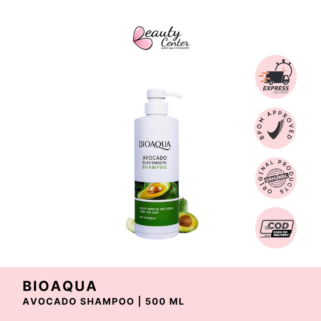 Jual BIOAQUA Avocado Silky Smooth Shampoo 500Ml ORIGINAL | Shopee Indonesia
