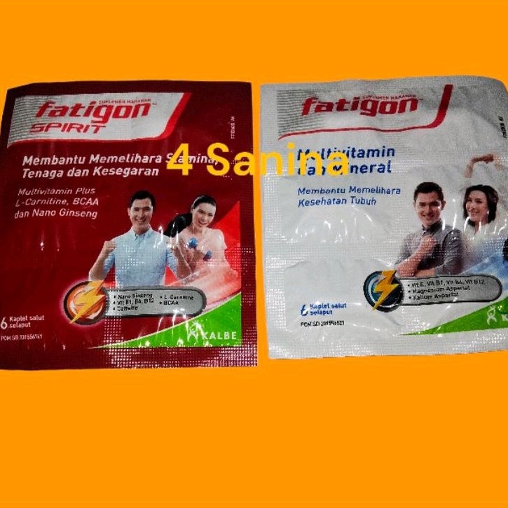 Jual Fatigon multivitamin 1 strip isi 6 kaplet / fatigon spirit ...
