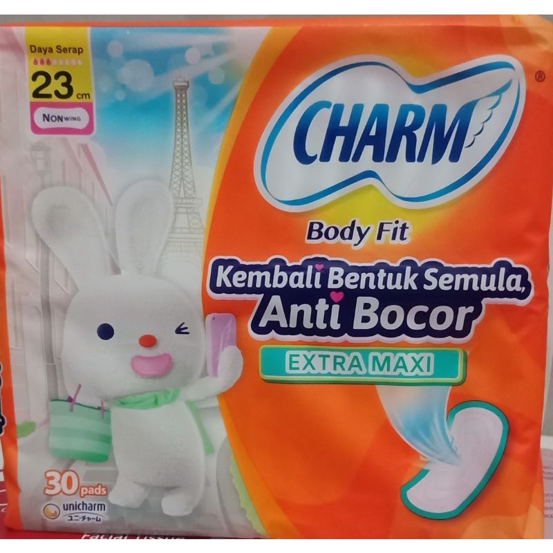 Jual pembalut Charm body fit isi 30 pads | Shopee Indonesia