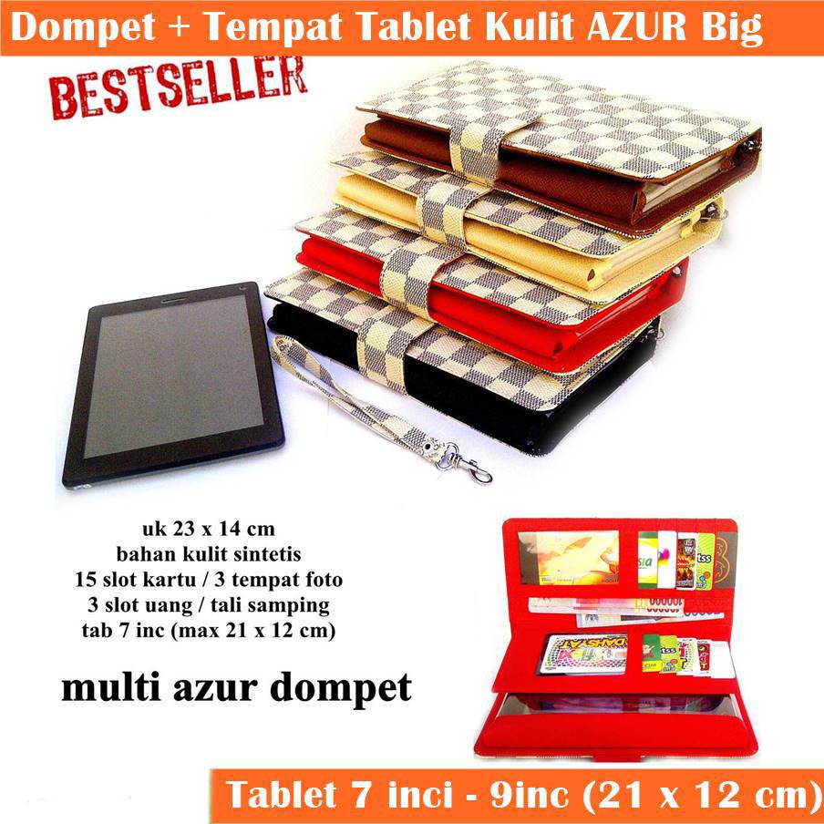 Jual Dompet hp kulit tablet Organaizer 7 / 8 inc azur Big Size | Shopee ...