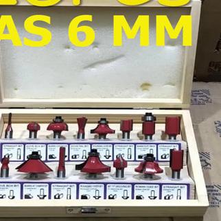 Jual ROUTER BIT SET / MATA ROUTER BOR / TRIMMER PROFIL ROUTER 15 PCS ...