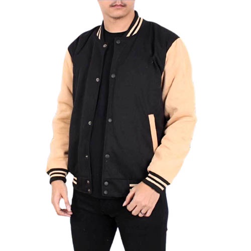Jual Jaket Baseball Varsity Polos Full Lapisan Dalam / Jaket Varsity ...