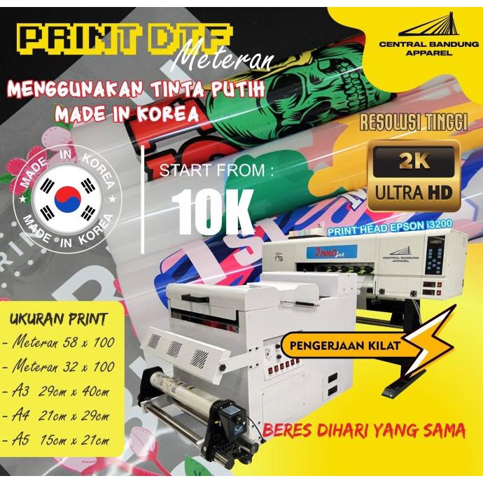 Jual Print Sablon Dtf Satuan & Meteran Digital Plastisol | Shopee Indonesia