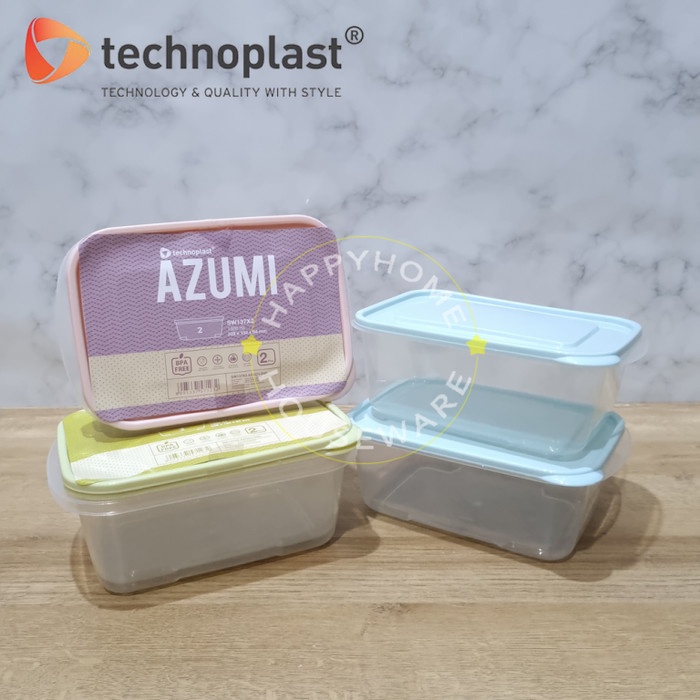 Jual NEW AZUMI Set Of 2pc 1900ml Sealware | Tempat Penyimpanan Dapur ...