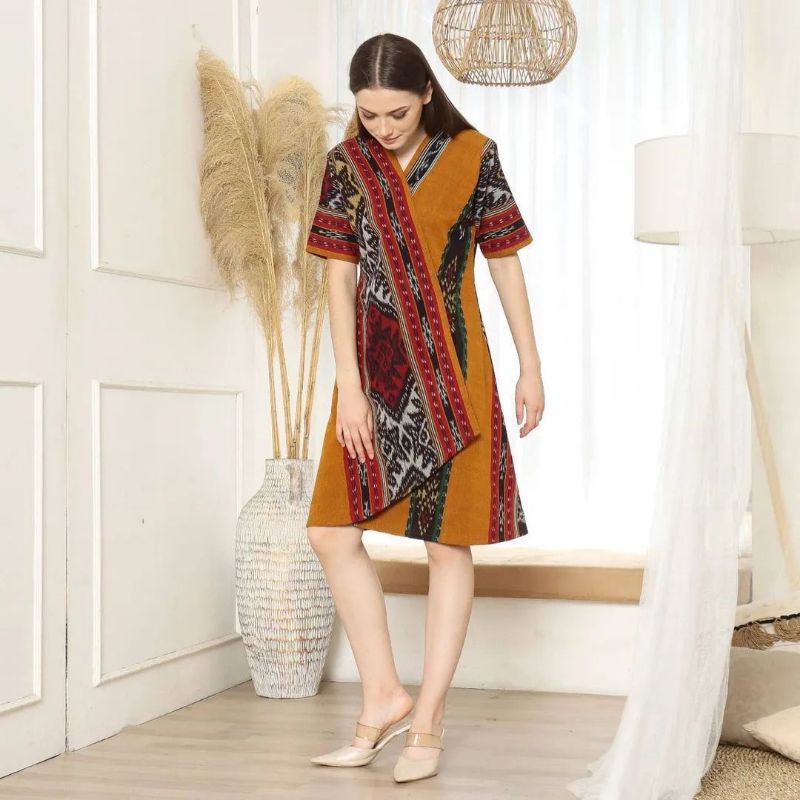 Jual DRESS TERBARU TENUN TROSO JEPARA, FASHION TENUN JEPARA, DRESS CASUAL, DRESS TENUN JEPARA ...