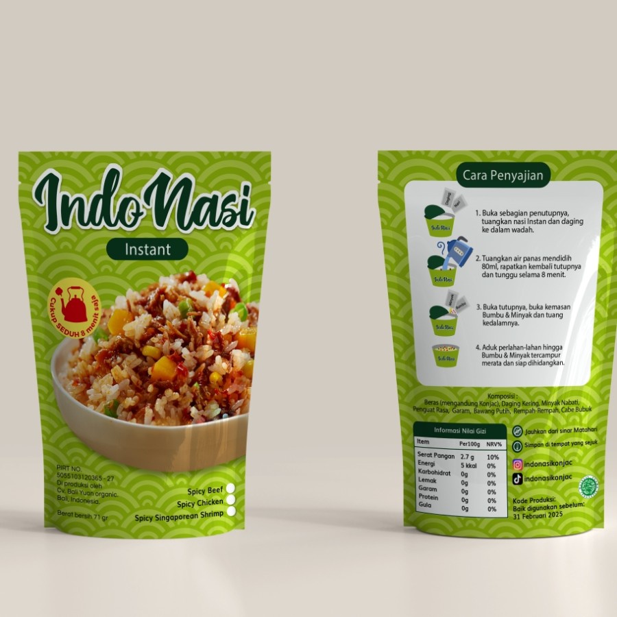 Jual Makanan Instant Indonasi Konjac Rice Beras Porang | Shopee Indonesia