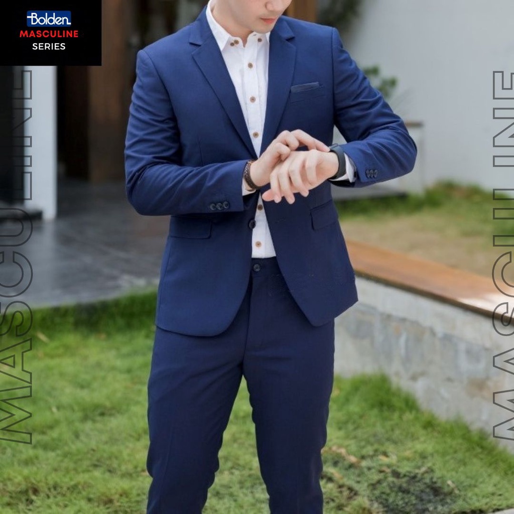 Jual Jas Pria - Setelan Jas & Celana Navy - MASCULINE SERIES | Shopee ...