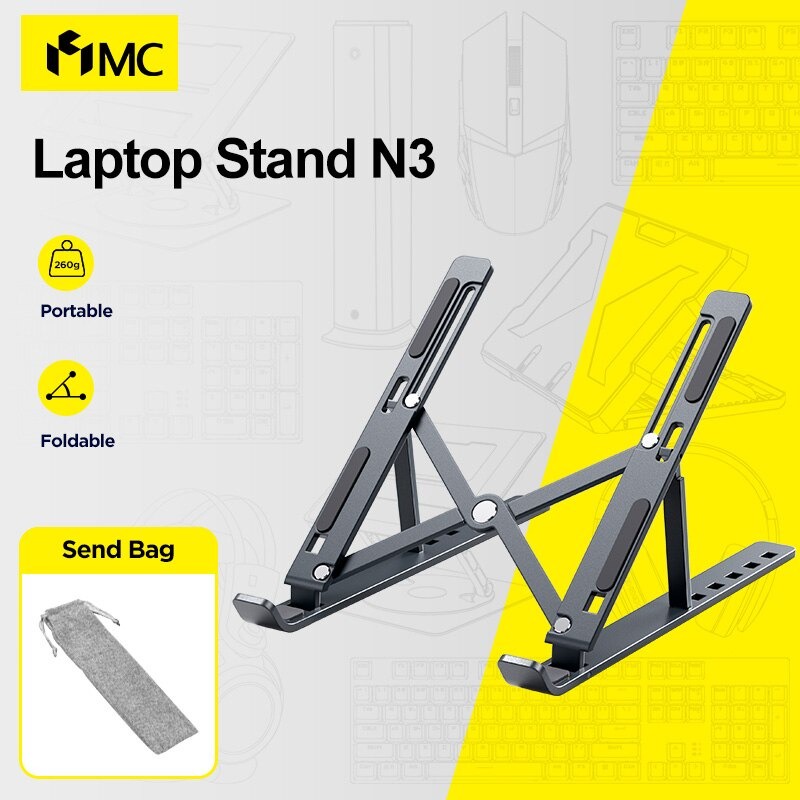 Jual MC Original N3 Portable Laptop Stand Aluminium Foldable Stand ...