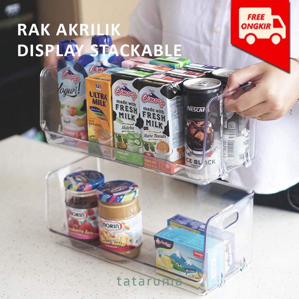 Jual TATARUMA Ine - Rak Akrilik Display Stackable Tumpuk Serbaguna ...