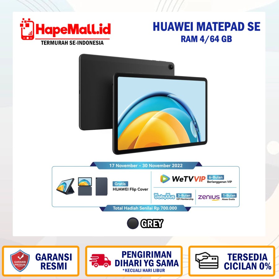 Jual HUAWEI MATEPAD SE RAM 4/64 GB GARANSI RESMI HUAWEI INDONESIA ...