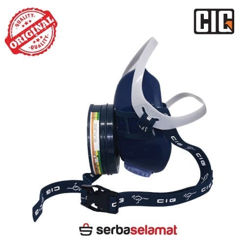 Jual Masker Udara/ Masker Kimia/ Cig Half Face Respirator Single ...