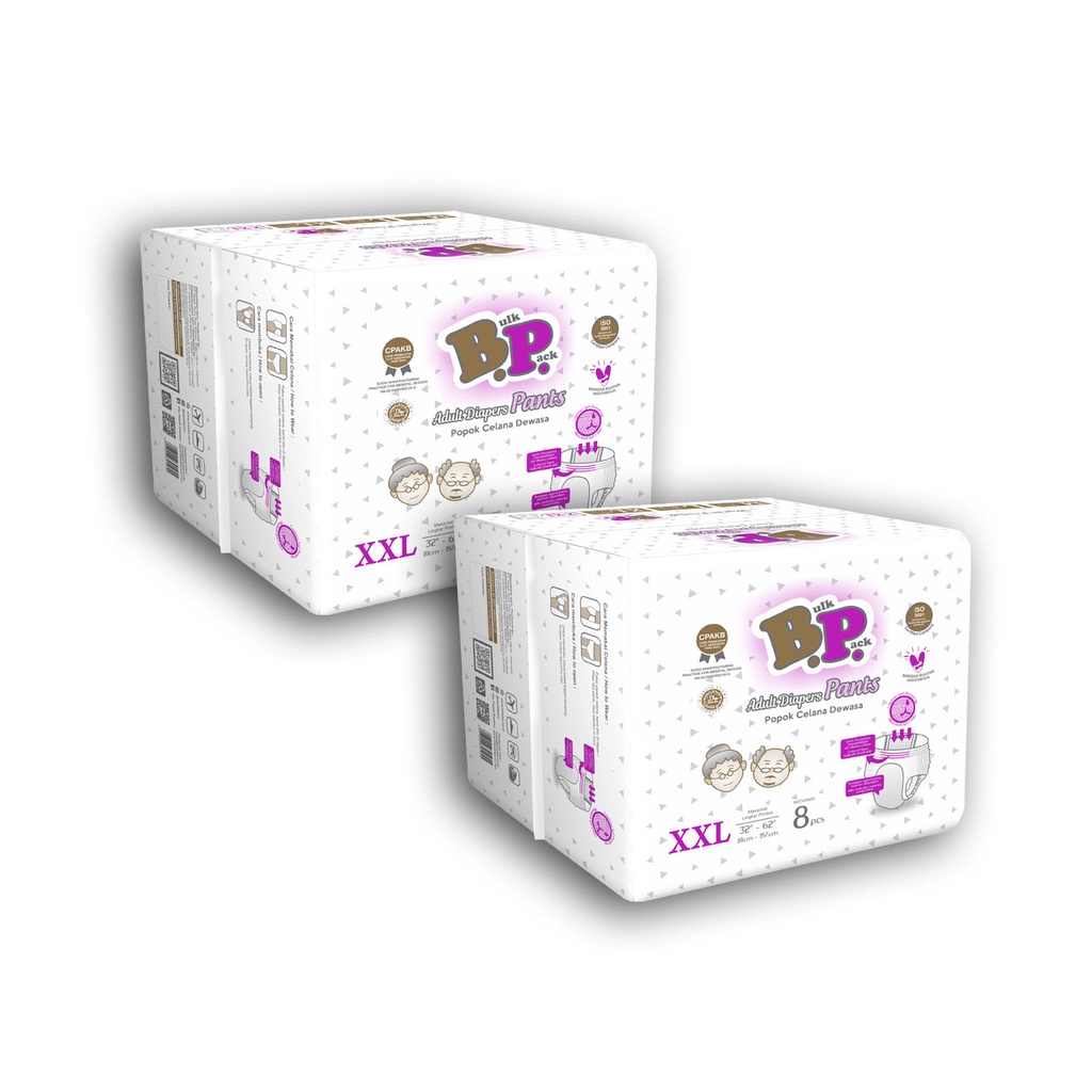 Jual BP Adult Diapers Pants XXL 8 [Twinpack] | Shopee Indonesia