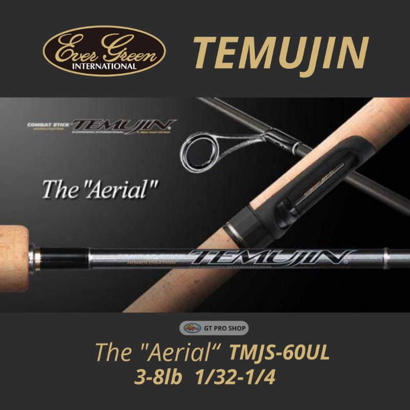 Jual EVERGREEN TEMUJIN TMJS-60UL The " Aerial " 3-8LB SPINNING ROD ...