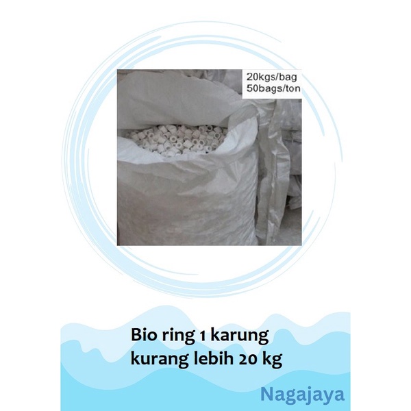 Jual Bioring keramik 1 karung media filter aquarium bio ring aquascape ...