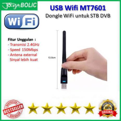 Jual USB Wifi Antena 150Mbps Realtek MT7601 (Support STB Matrix ...