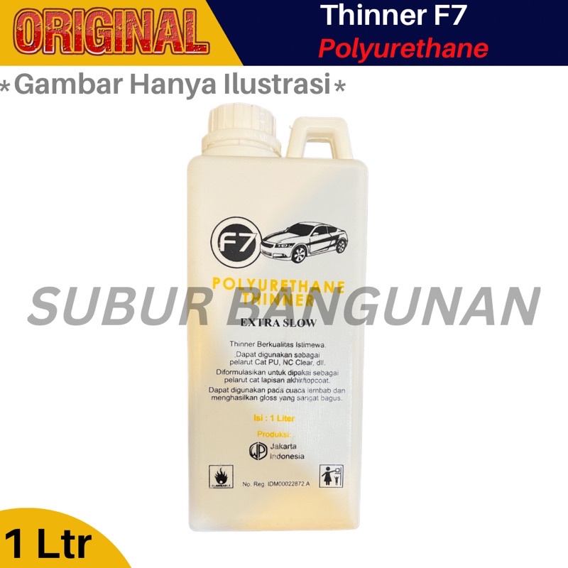 Jual Thinner F7 PU Polyurethane Extra Slow 1 Ltr Thinner F Seven Pu ...