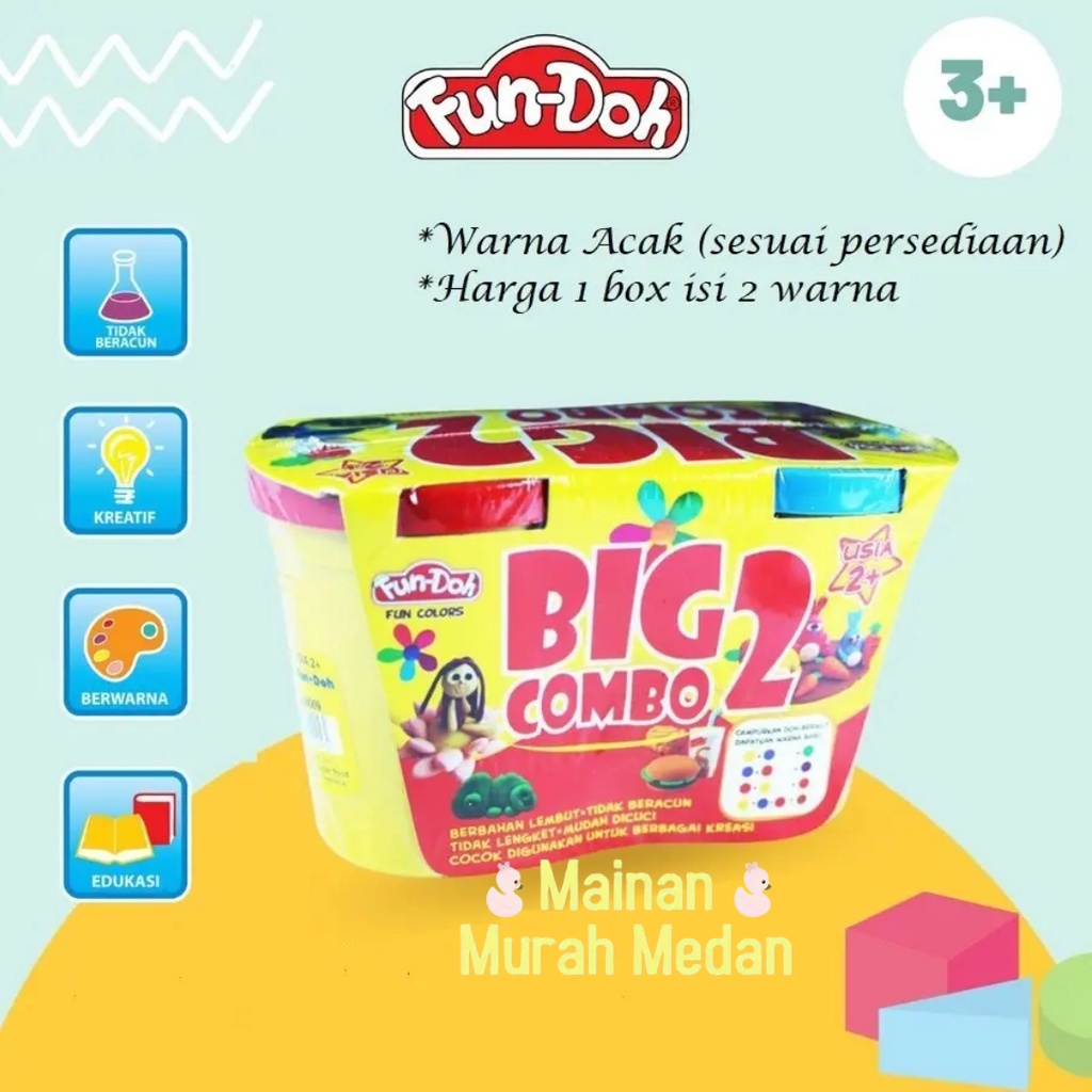 Jual Mainan Murah Medan - Fun Doh Big Combo 2 - Lilin Mainan Anak ...