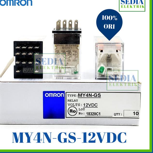 Jual Relay Omron MY4N-GS-12VDC MY4N GS 12VDC | Shopee Indonesia