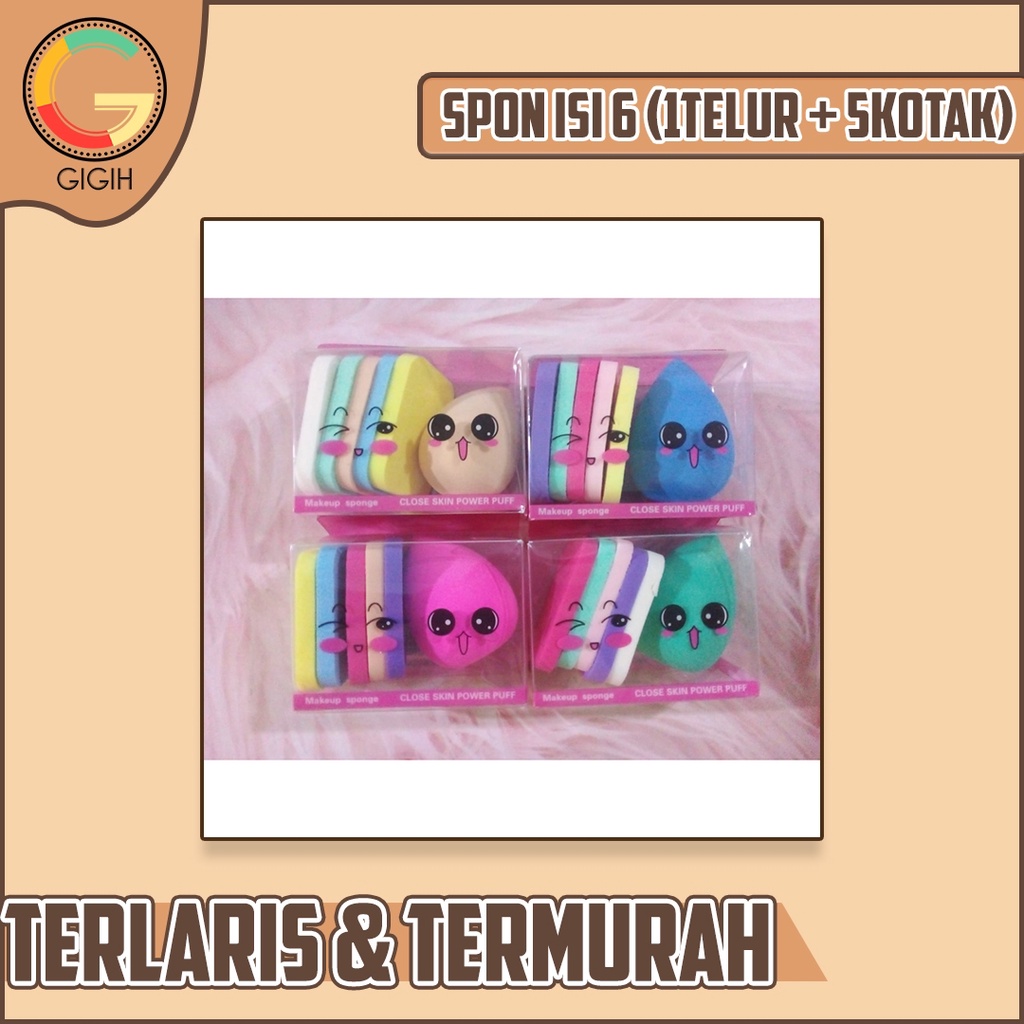 Jual SPON BEDAK+SPON BEAUTY BLENDER KEMASAN MIKA PITA LUCU SPONS MAKE ...