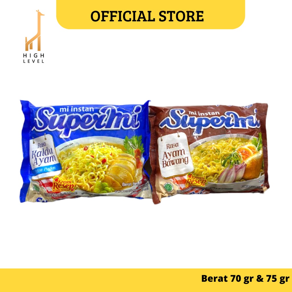 Jual Mie Instan Supermie Kaldu ayam Ayam bawang | Shopee Indonesia