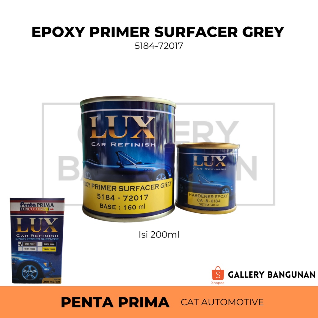 Jual 200ml Epoxy Primer Surfacer Grey Cat Motor Mobil Penta Super Gloss ...
