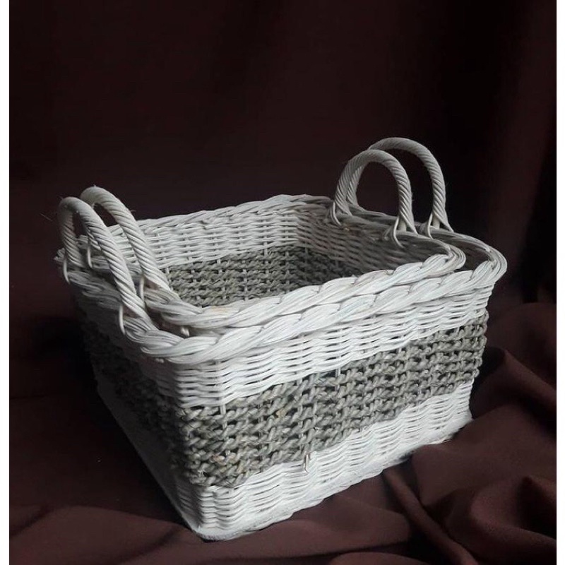 Jual Rattan Basket Murah Kotak Kerajinan Rotan Box Tempat Penyimpanan ...