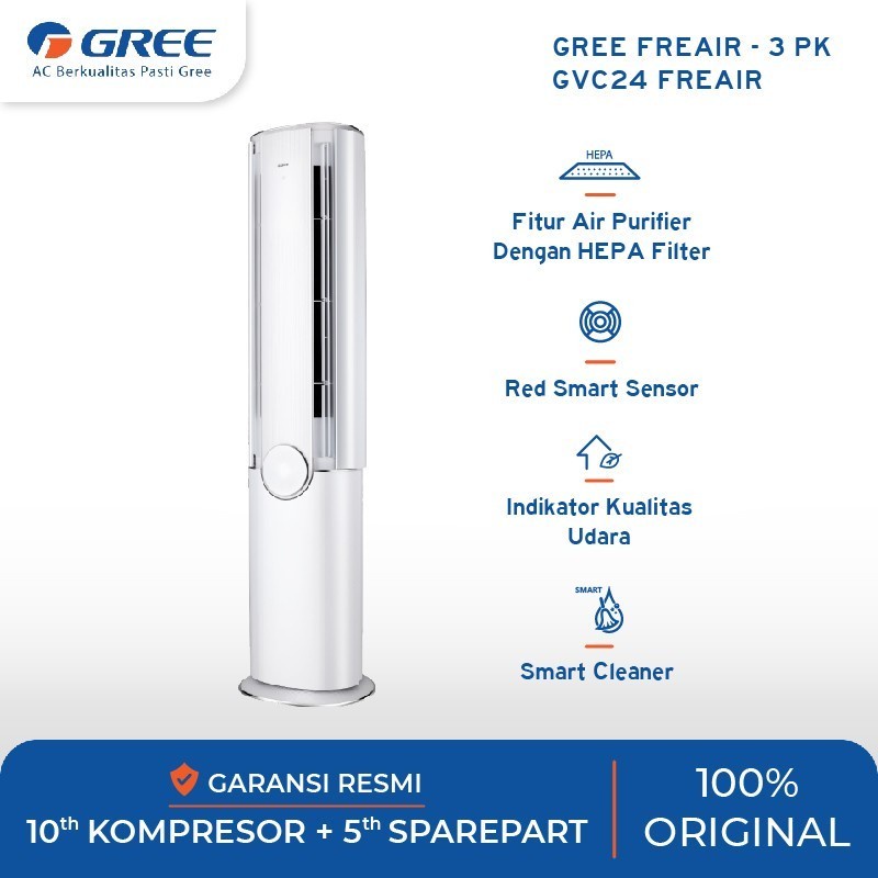 Jual AC GREE GVC24-FREAIR 3PK / FREAIR SERIES - DELUXE FLOOR STANDING ...