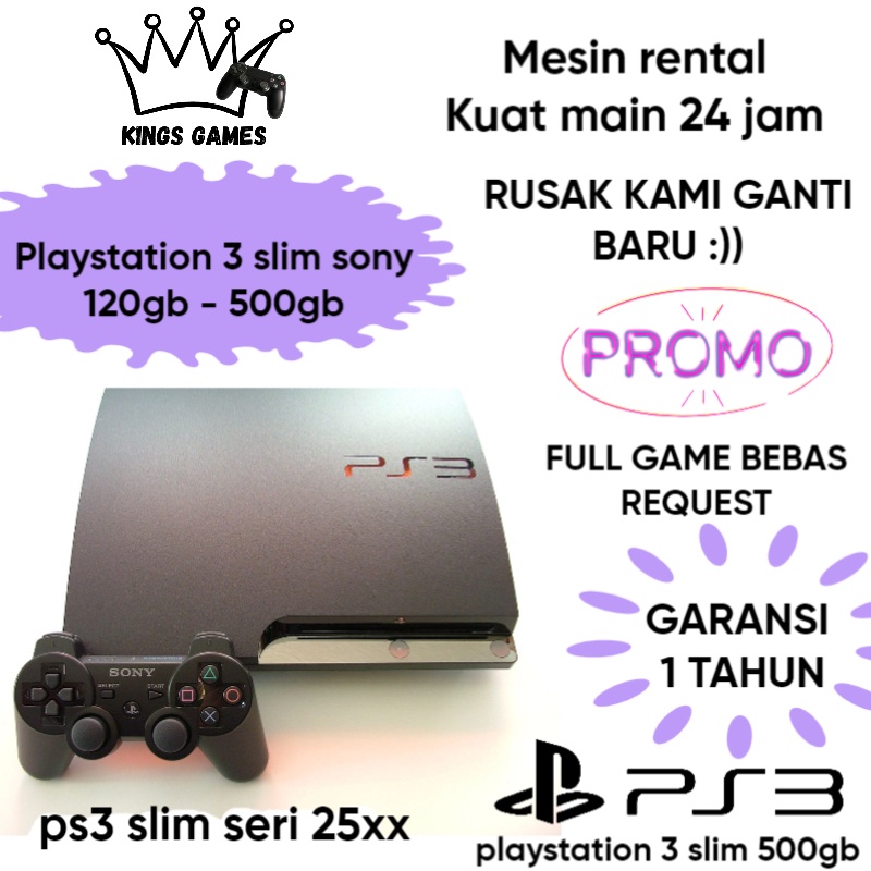 Jual SONY PS 3 PS3 SLIM CFW 500GB SERI 25XX FREE REQUEST GAME SAMPAIFUL | Shopee Indonesia