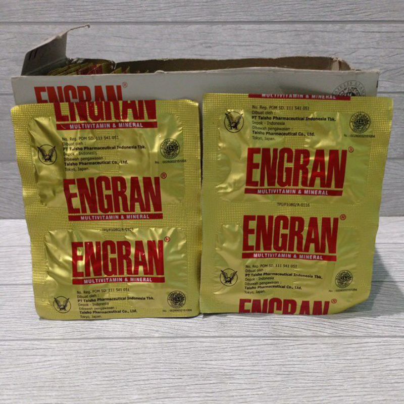Jual Engran Multivitamin dan mineral (jual perstrip) ED panjang ...