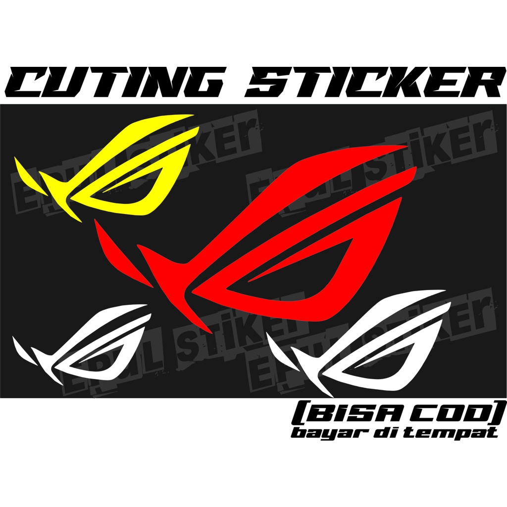 Jual stiker logo ROG REPUBLIC OF GAMERS,CUTING STIKER LOGO ROG | Shopee ...