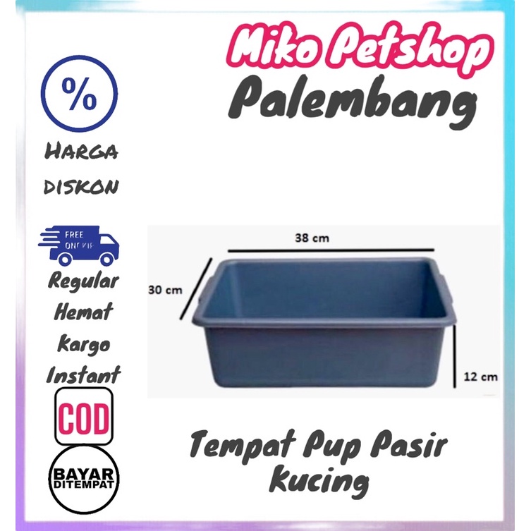 Jual Litter Box / Wadah Tempat Pasir Pup Kucing Uk (L) Khusus ...