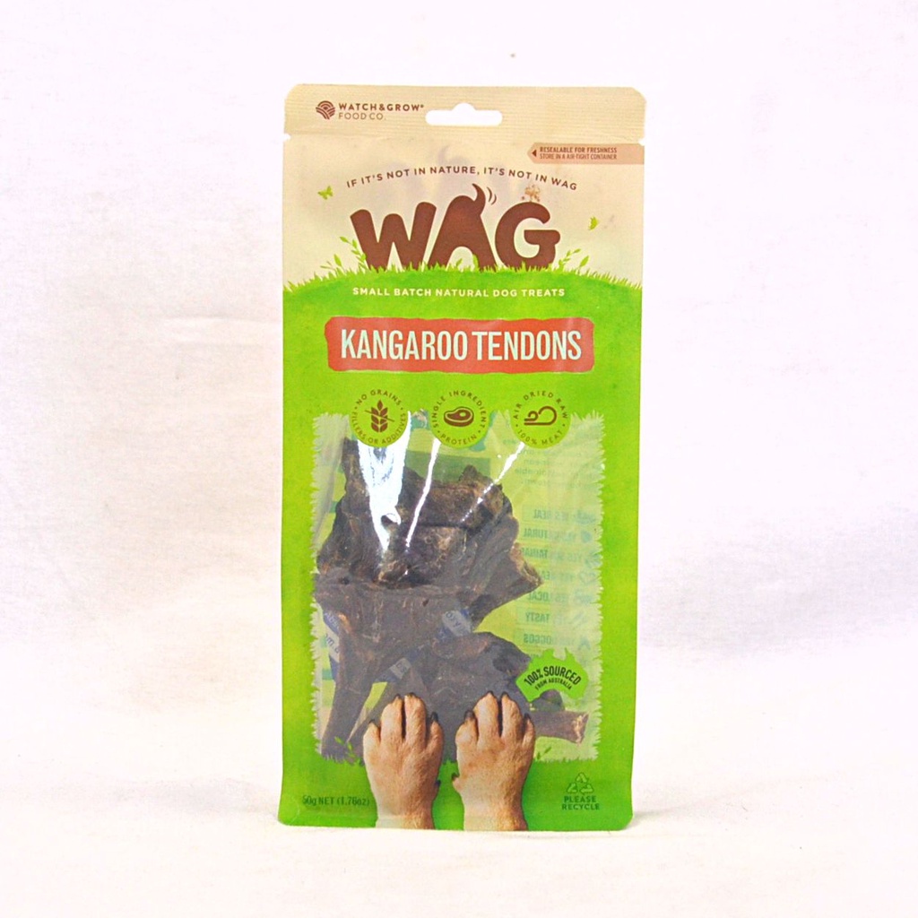 Jual WAG Snack Anjing Kangaroo Tendon 50gr | Shopee Indonesia