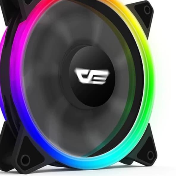 Jual AIGO DR12 PRO RGB Double Ring Fan | Shopee Indonesia