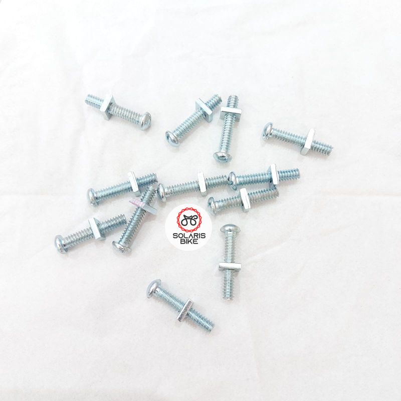Jual Baut Mur Sepeda 3/16 x 1 Inch 12 Pcs Per Lusin | Shopee Indonesia