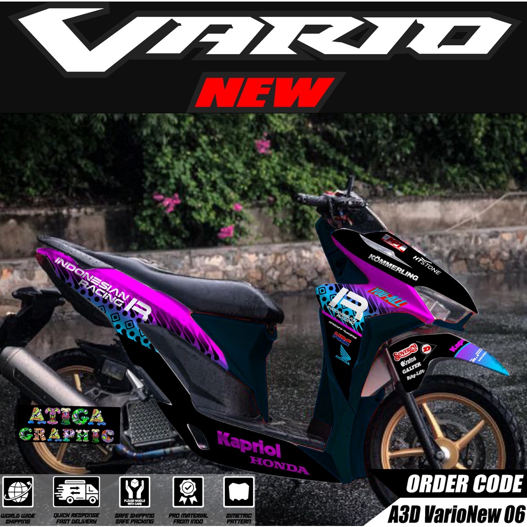 Jual Decal Sticker Vario 150 New Fullbody - Dekal Vario full body ...