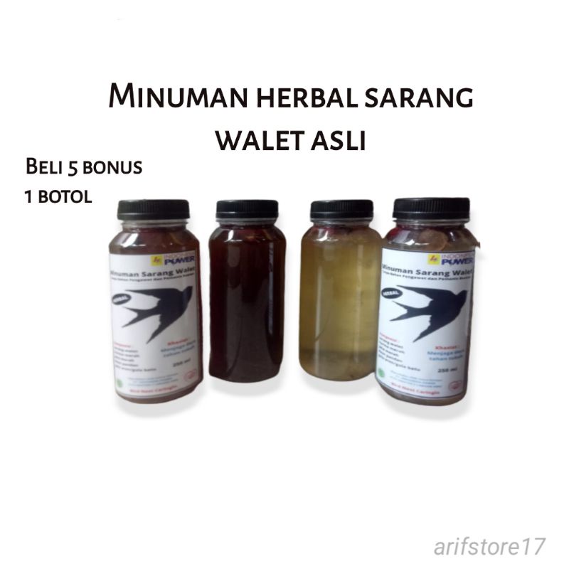 Jual Minuman herbal sarang burung walet asli 100% halal 250ml | Shopee ...