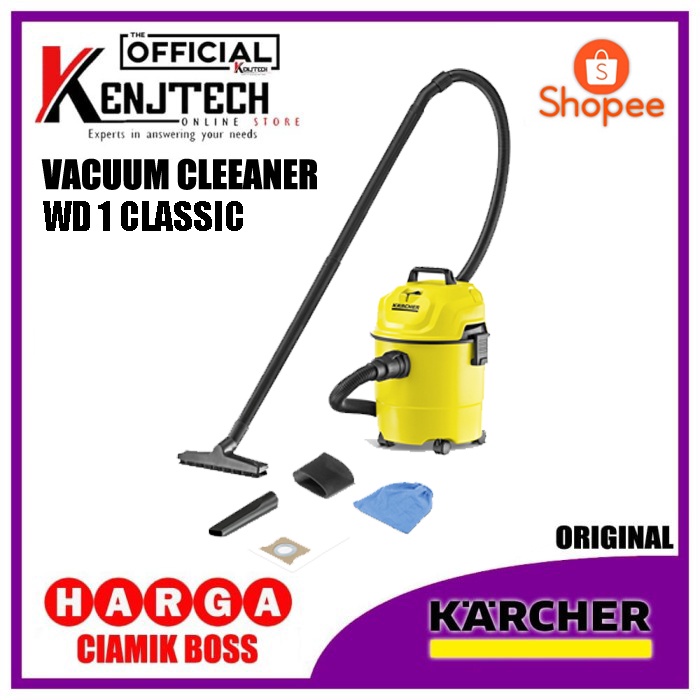 Jual Vacum Cleaner Karcher WD1 Classic wet and dry Kering Basah Karcher ...