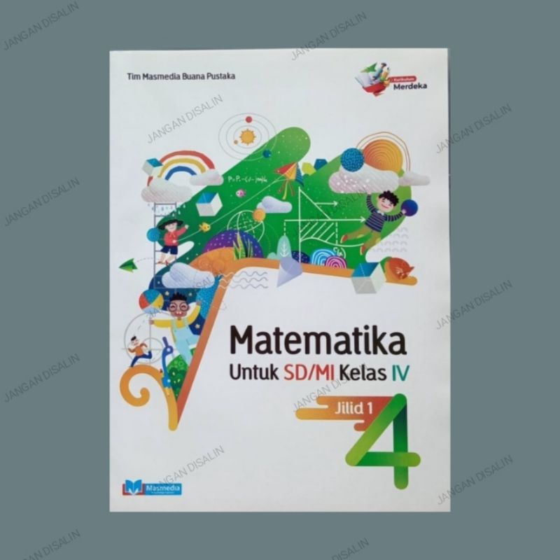 Jual Buku Matematika kelas 4 jilid 1 SD/MI Kurikulum Merdeka Penerbit Masmedia | Shopee Indonesia